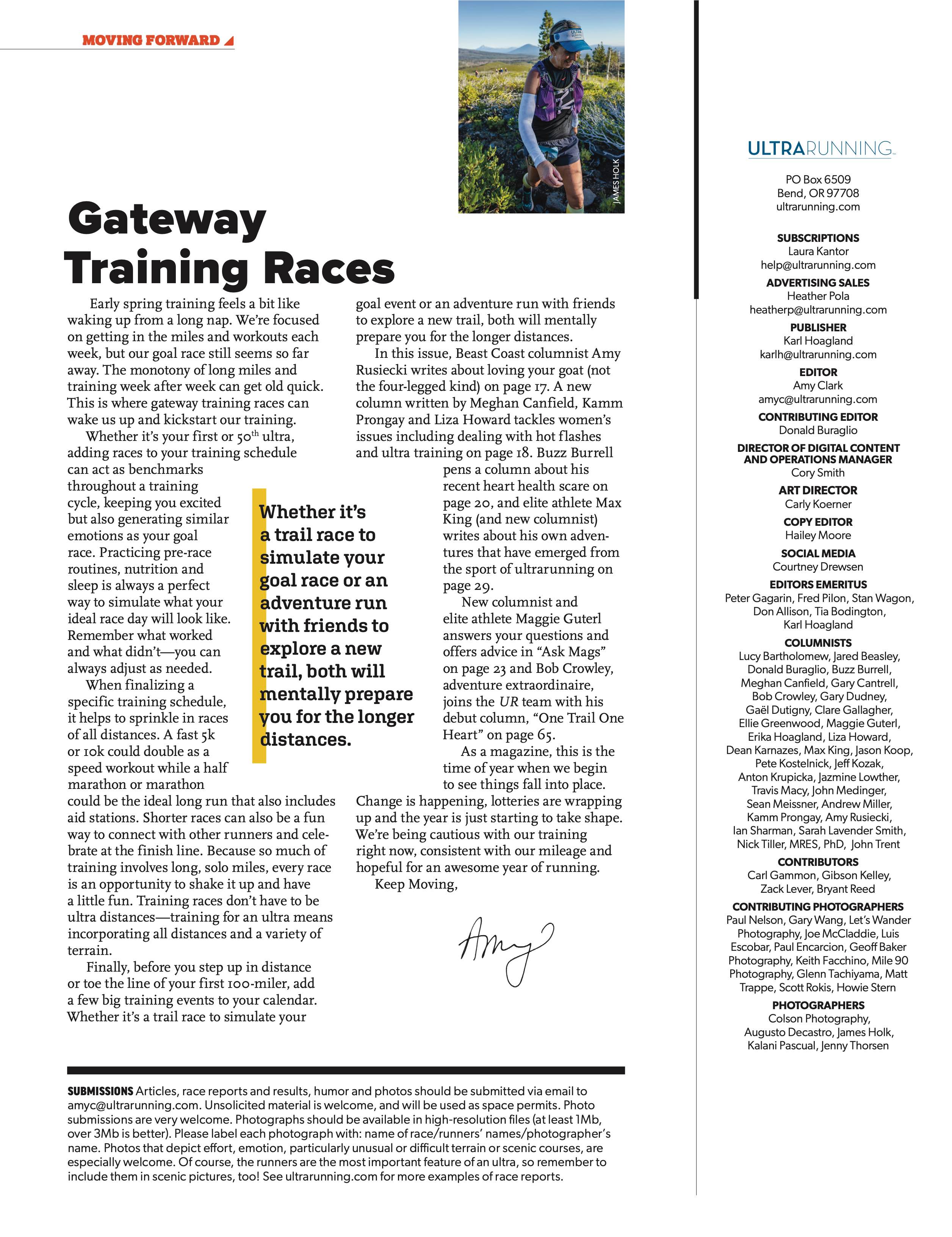 Gateway Training Races